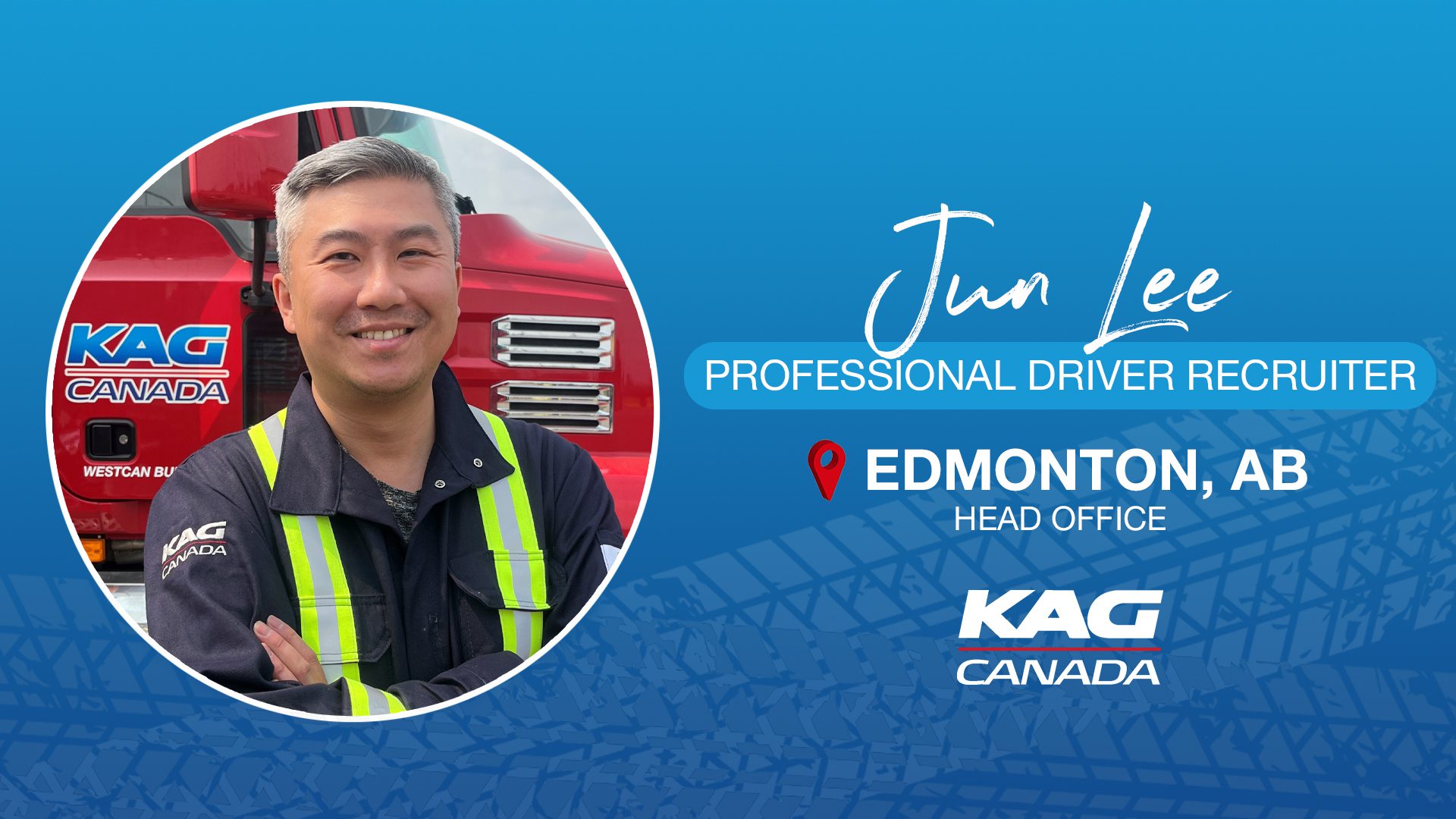 Welcome - Jun Lee to our Professional Driver Recruitment Team | Kenan ...